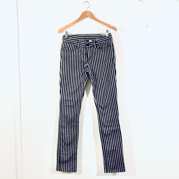 H&M | Jeans | New Hm Striped Lowrise Skinny Jeans | Poshmark